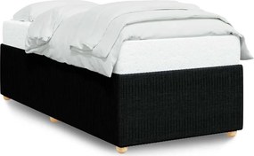 Rám postele černý jednolůžko textil 3285073