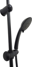 KREIS Black Sprchový set bez baterie - kulatý