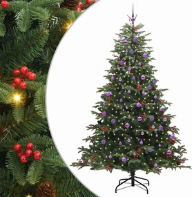 Umělý vánoční stromeček Zelená 240 cm PVC, kov a plast 3395574