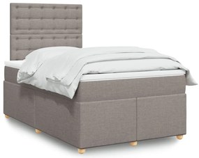 Box spring postel s matrací taupe 120x190 cm textil 3293537