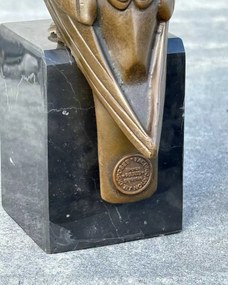 Moderní bronzová socha soška - Holub
