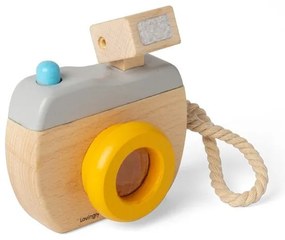 Bigjigs Toys Dřevěný fotoaparát s bleskem