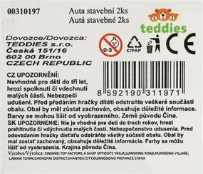TEDDIES Stavební auta 2 ks / Na volný chod / Plast / 18 cm / od 3 let