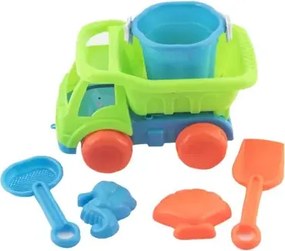 TEDDIES Auto na písek s doplňky / Sada na pískoviště / plast / 16 cm /