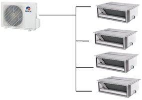 Kanálová Klimatizace Gree 1+4 ( 2,5kW + 2,5kW + 2,5kW + 2,5kW) Multi-split R32