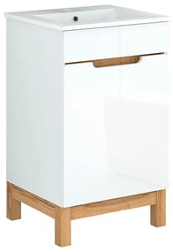 BPS-koupelny Koupelnová skříňka s keramickým umyvadlem Spok 50 P