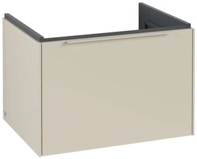 Villeroy & Boch Subway 3.0 - Umyvadlová skříňka, 62x43x48 cm, 1 zásuvka, Cashmere Grey C57502VN