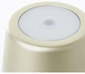 Brilliant G90939/16 Venkovní AKU stolní lampa KAAMI zlatá USB-A