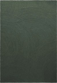 Tmavě zelený ručně tkaný vlněný koberec 80x150 cm Calmio – Hanse Home