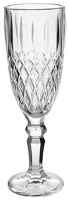 Broušená sklenice na šampaňské / prosecco – 150 ml