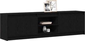 TV jednotky 2 ks Černá Kompozitní dřevo 3378506