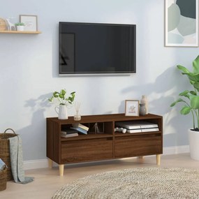 TV skříňka hnědý dub 100 x 34,5 x 44,5 cm kompozitní dřevo - Default Title