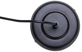 Kovová závěsná lampa černá/měděná MONTE Beliani