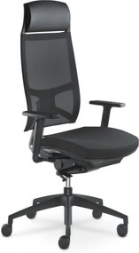 LD seating Storm 550-N2-SYS - Kancelářšká židle  - koženka šedá