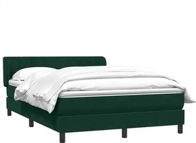 Box spring postel s matrací tmavě zelená 160x220 cm samet 3317574