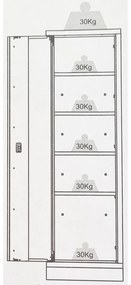 Dílenská skříň Procarosa PROFI TGB-1324 – hluboká