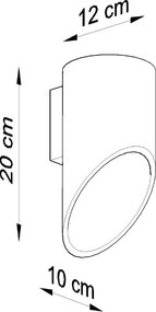 Sollux Lighting Nástěnné svítidlo PENNE 20 bílé