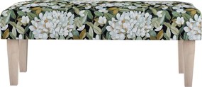 Dlouhá lavička 100x40cm barva vícebarevná látka pletený vzor, vzorované