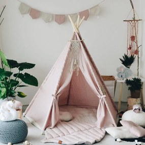 Vigvam design Teepee My Linen World, Rose - mini bez doplňků