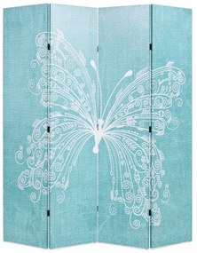 Paraván motýl modrá / bílá Dekorhome 3