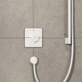 Hansgrohe ShowerSelect Comfort Q, termostat pod omítku pro 1 spotřebič, bílá matná, HAN-15581700