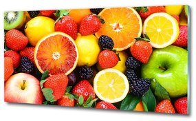 Wallmuralia Foto obraz skleněný horizontální Barevné ovoce 100x50
