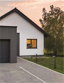 NV 9936102 Venkovní sloupkové svítidlo ENZI tmavě šedý hliník akrylový difuzor LED 15W 3000K 100-240V 180st. IP54 - NOVA LUCE