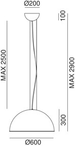 Il Fanale Designové závěsné svítidlo GALILEO ø 600 mm Barva: Antické železo