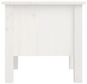 Odkládací stolky 2 ks bílé 40 x 40 x 39 cm masivní borovice - Default Title