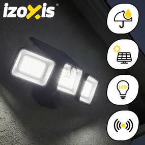 Solární lampa 180 LED se soumrakovým a pohybovým senzorem