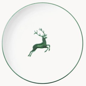 Ručně vyrobený mělký talíř Cup Green Deer