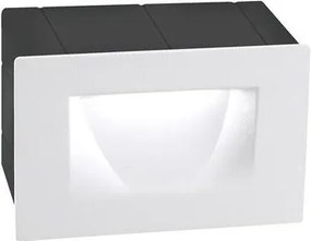 NV 726402 Venkovní zapuštěné svítidlo do zdi KRYPTON bílý hliník LED 3W 3000K 220-240V 15st. IP54 - NOVA LUCE