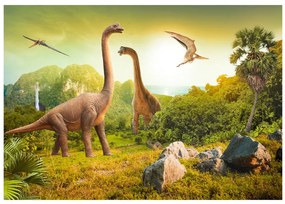 Fototapeta - Dinosauři 200x140 + zdarma lepidlo