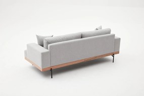 Hanah Home Třímístná pohovka LIVA šedá 227 cm 825BLC2820