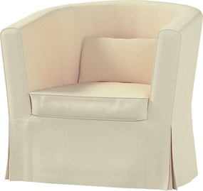 Potah na křeslo IKEA Ektorp Tullsta barva krémová látka lesklé, pletený vzor