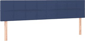 Box spring postel s matrací modrá 160x200 cm textil 3140071