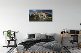 Obrazy na plátně Krakow castle River 125x50 cm