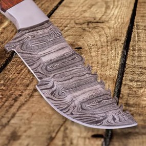 KnifeBoss lovecký damaškový nůž Ranger Rosewood