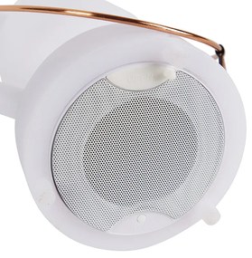 Stolní lampa bílá IP44 vč. Bluetooth reproduktoru - Storm Music