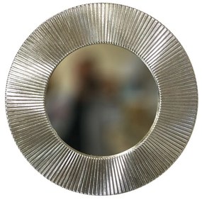 Amadeus Kulaté zrcadlo SLUNCE 50cm Plátkové stříbro