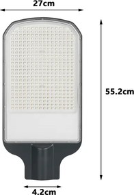 Brilagi - LED Venkovní pouliční lampa URBANLIGHT LED/200W/230V antracit IP65