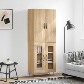 Skříň highboard dub sonoma 69,5 x 34 x 180 cm kompozitní dřevo 3198068