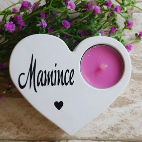 Svícen srdíčko Mamince