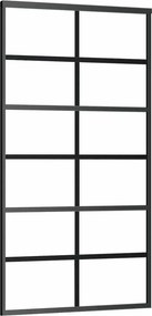 Posuvné dveře se sadou kování černé 102x205 cm ESG Glass 3375852