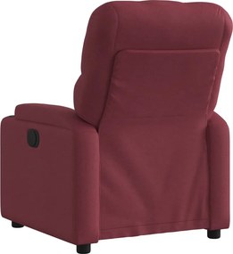Elektrické polohovací křeslo vínové textil 3204689