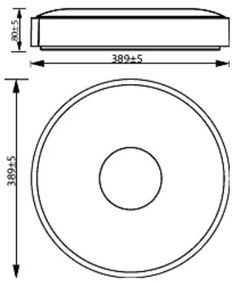 Philips - LED Stmívatelné stropní svítidlo COINER LED/24W/230V 4000K černá
