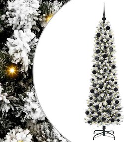 Umělý vánoční stromeček Bílá 180 cm PVC, kov a plast 3396106