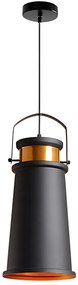Toolight, Stropní svítidlo ASTI-A Black/Gold, černá - zlatá, OSW-00178