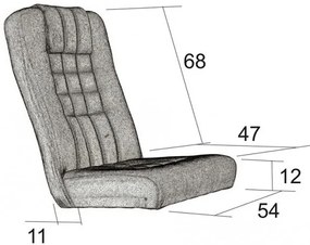 Křeslo R18 Baly L - olše