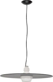 Matně černé ocelové závěsné svítidlo ø 60 cm Lora – Nova Luce